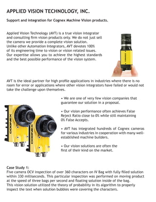 AVT Brochure | PDF