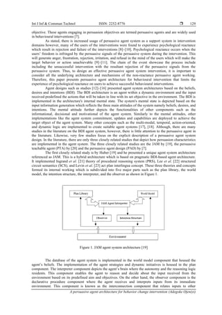 A persuasive agent architecture for behavior change intervention | PDF