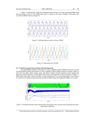 Closed-loop speed control of switched reluctance motor drive fed from ...