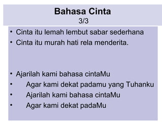 204 bahasa cinta | PPT