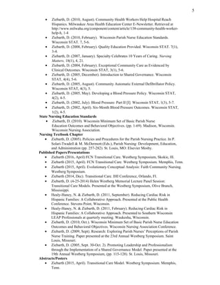 Ziebarth Deborah J Resume 2016 | DOC