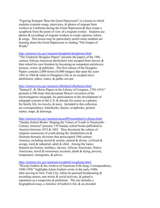 204 history resources on the internet | DOCX