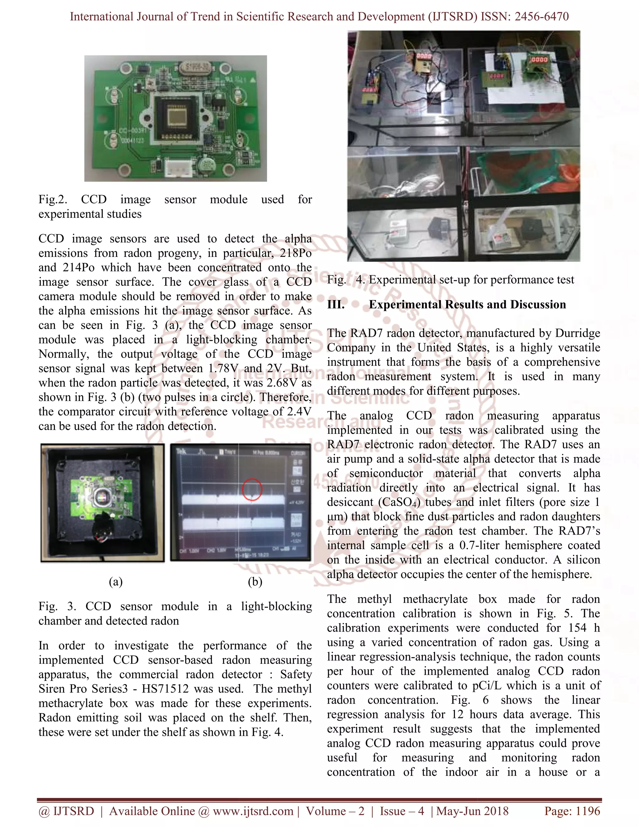 Implementation of a Radon Counter Measuring Apparatus using CCD Image ...