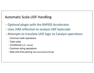 Speed up UDFs with GPUs using the RAPIDS Accelerator | PPT