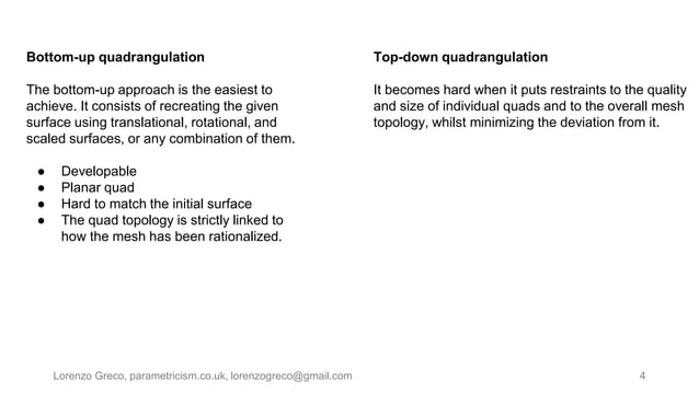 Optimized Quad Gridshell from Stress Field and Curvature Field | PPT