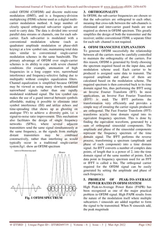 Peak to Average Ratio PAPR Reduction Technique in OFDM MIMO System A Review | PDF