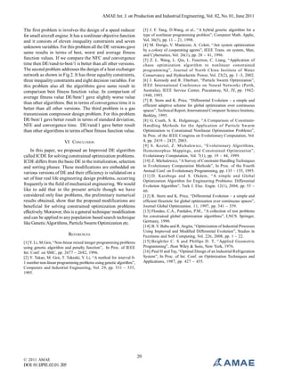 Optimization of Mechanical Design Problems Using Improved Differential Evolution Algorithm | PDF