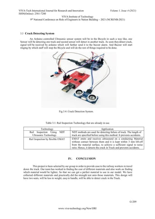 Railway track patrolling bicycle | PDF
