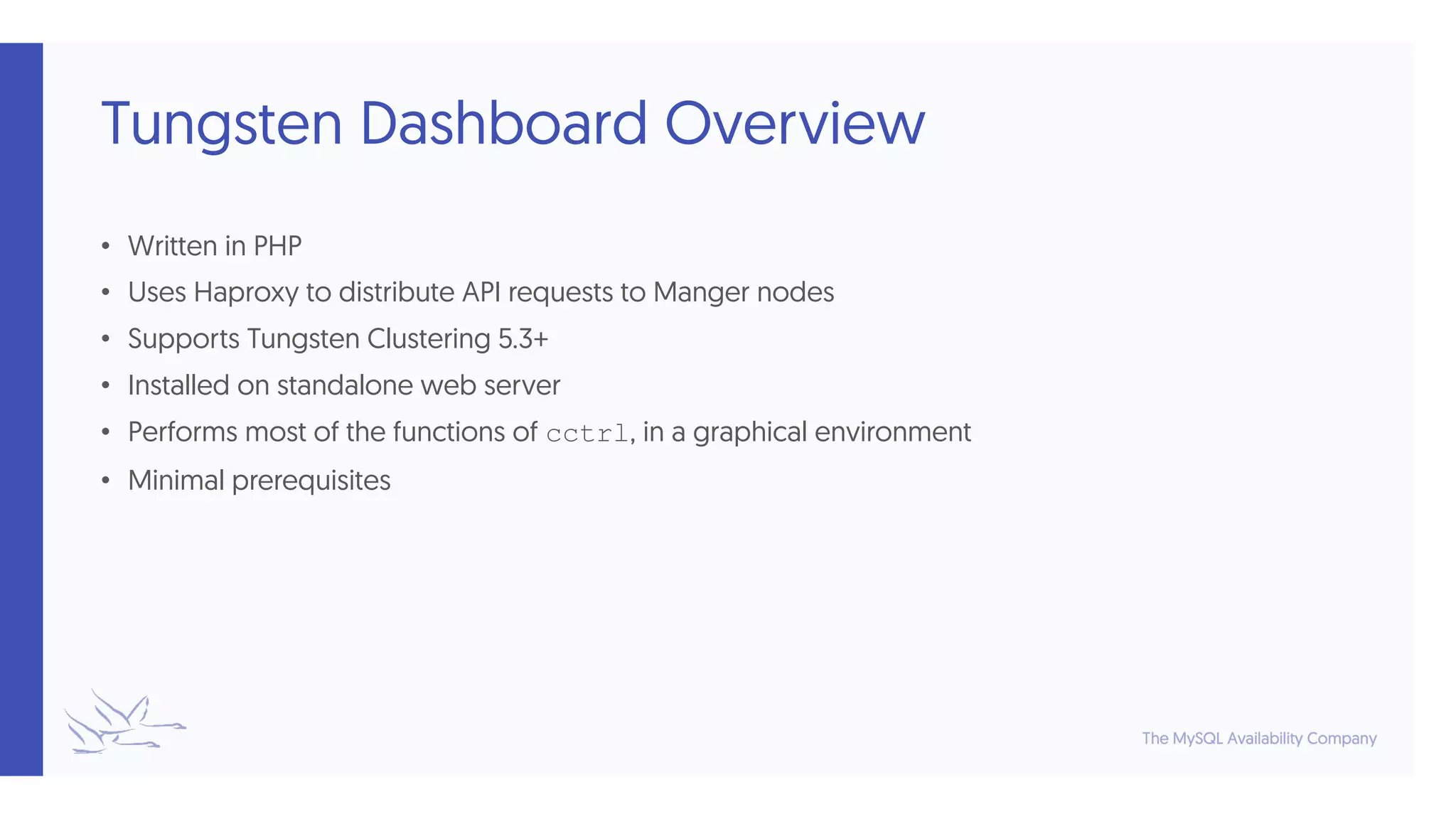 Training Slides: 205 - Installing and Configuring Tungsten Dashboard | PDF