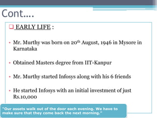 Leadership by Example. Mr. Narayana Murthy | PPTX