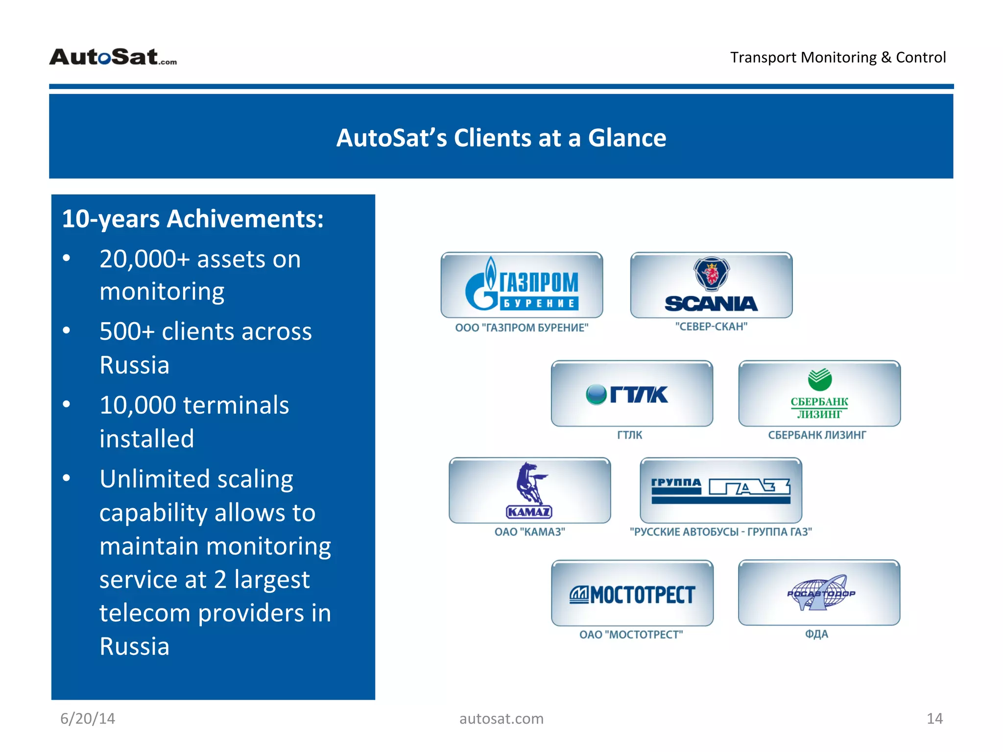 AutoSat Fleet Management System Overview | PPT