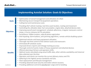 AutoSat Fleet Management System Overview | PPT