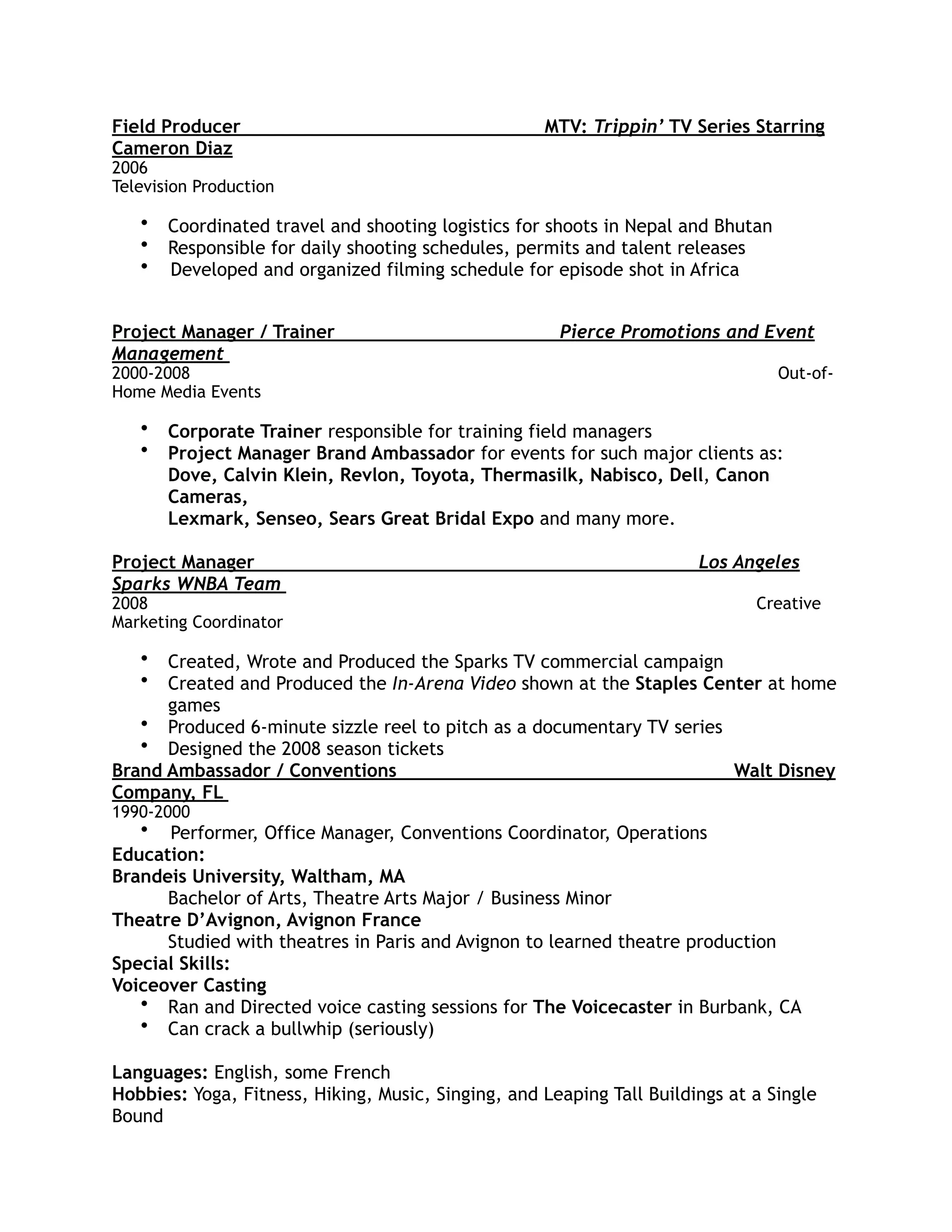 Justine Reiss Resume 2015 | PDF