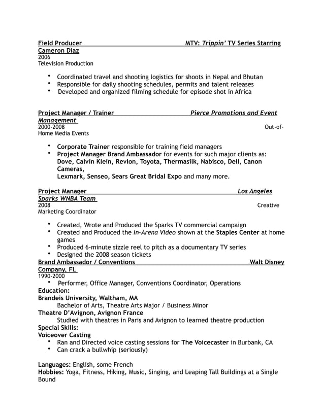 Justine Reiss Resume 2015 | PDF