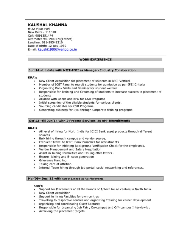 Resume | PDF
