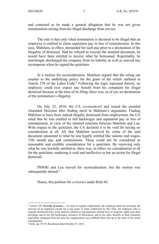 Philippine Spring Water Resources Inc./ Danilo Y. Lua versus Court of ...