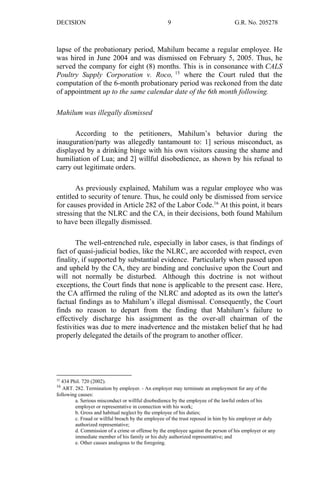 Philippine Spring Water Resources Inc./ Danilo Y. Lua versus Court of ...