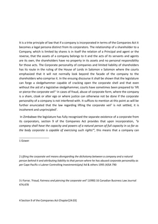 company law assignment | PDF