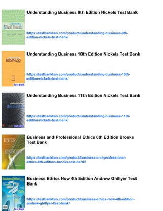 Understanding Business Ethics 2nd Edition Stanwick Test Bank | PDF