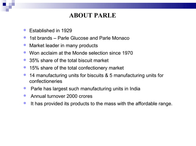 20537240 Parle G Marketing Strategy | PPT