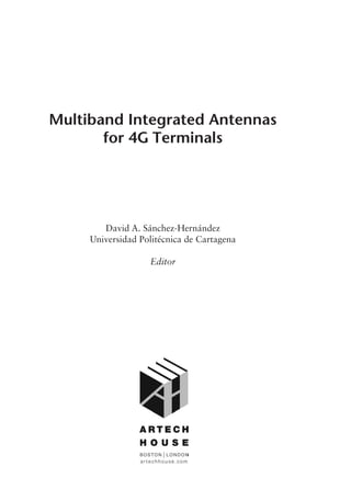 Multiband Integrated Antennas For 4g Terminals David A Sanchezhernandez ...