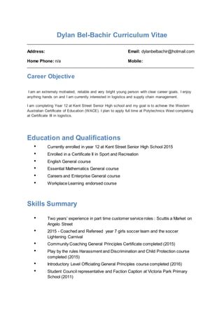 curriculum vitae | PDF