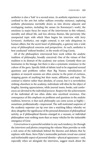 Conversations on art and aesthetics First Edition Maes | PDF