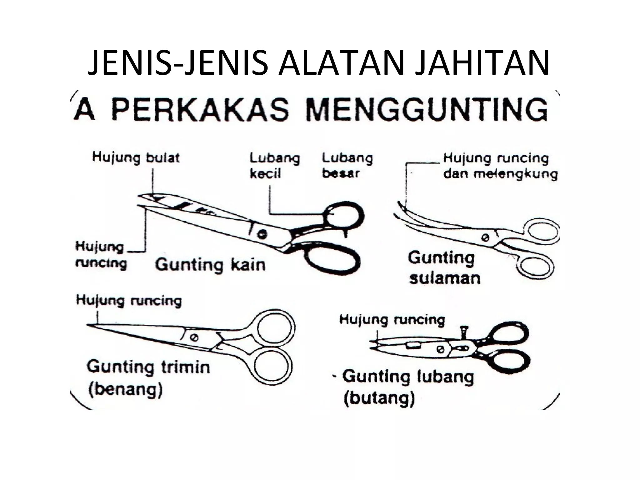 Mari belajar asas jahitan | PPT