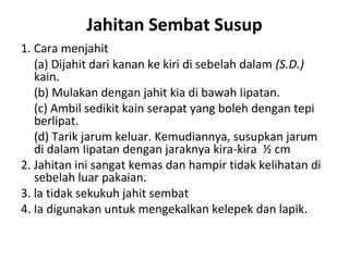 Mari belajar asas jahitan | PPT