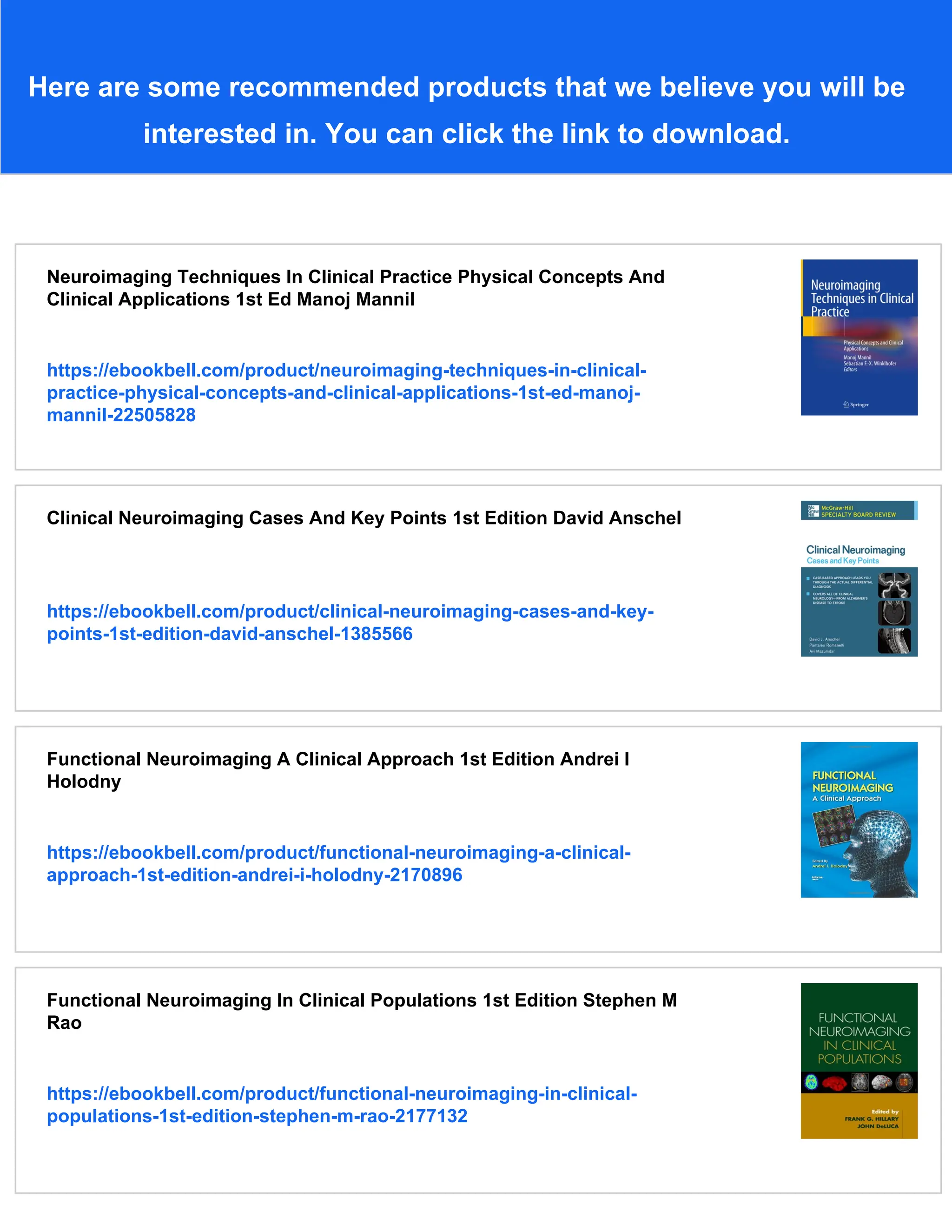 Neuroimaging Clinical Applications P Bright | PDF