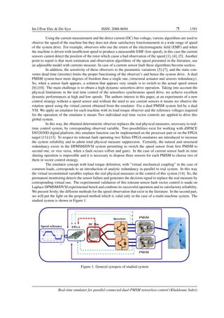 Real time emulator for parallel connected dual-PMSM sensorless control | PDF
