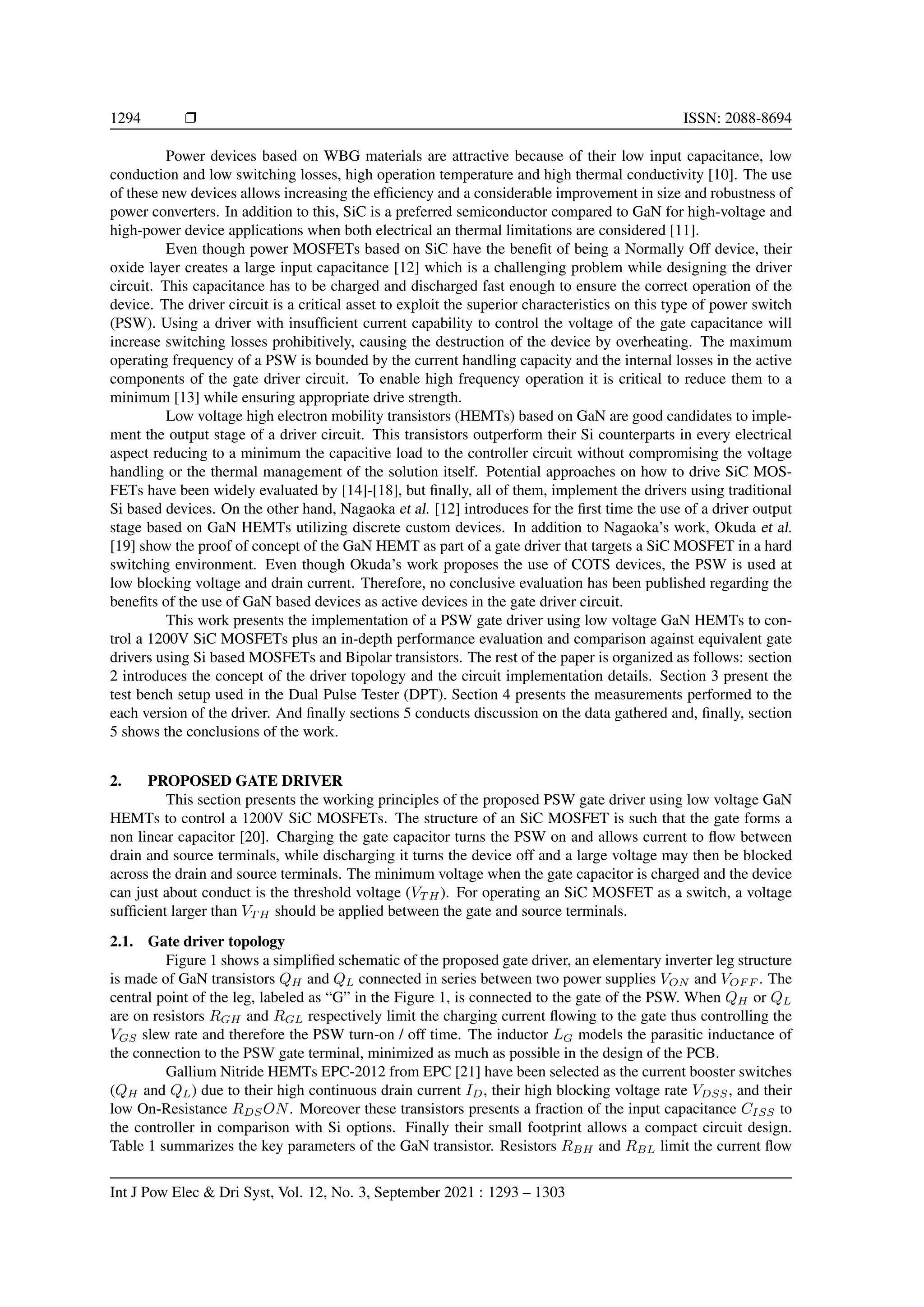 Performance evaluation of GaN and Si based driver circuits for a SiC ...