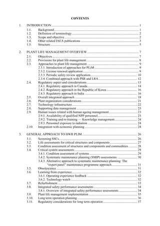 Nuclear Power Plant Life Management Processes Guidelines And Practices ...