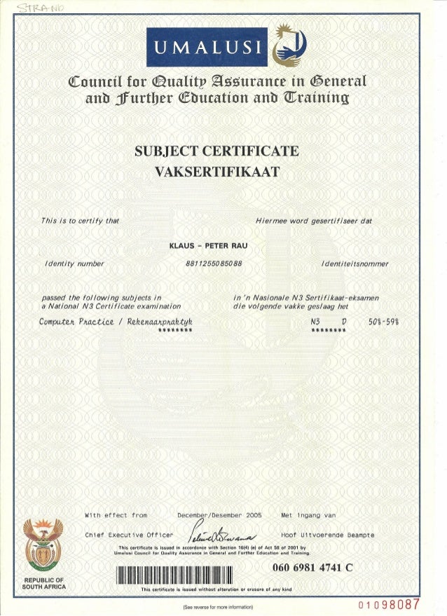 Computer Practice N3 2005