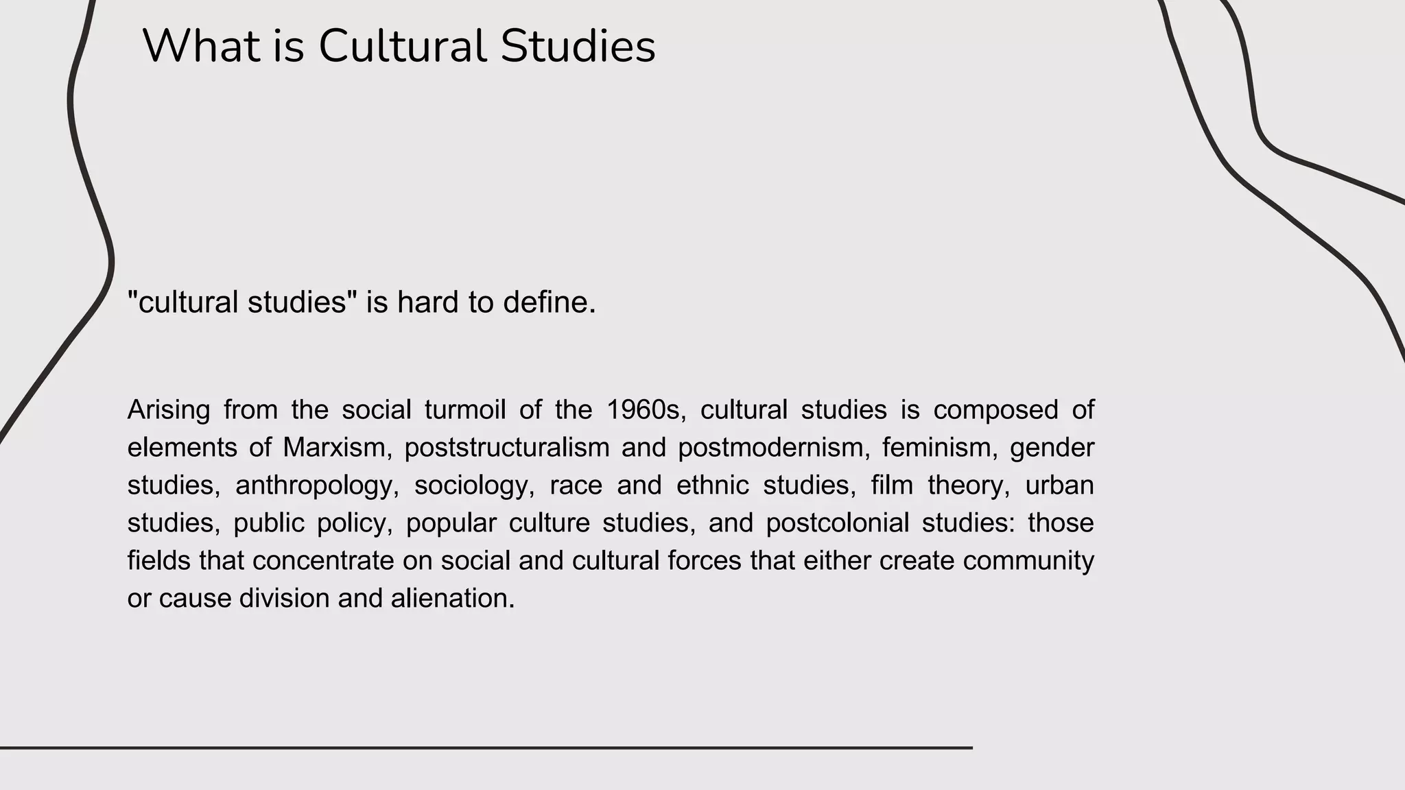 205 Cultural Studies | PPTX