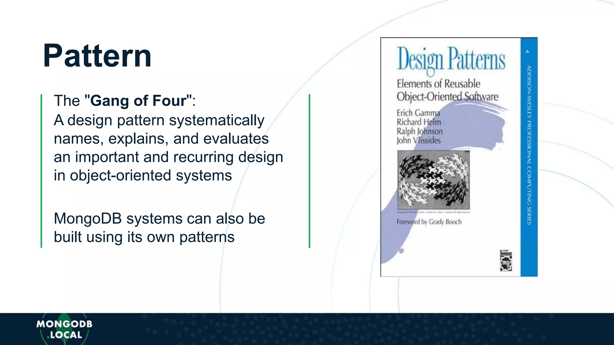 MongoDB.local Seattle 2019: Advanced Schema Design Patterns | PPTX | Databases | Computer ...