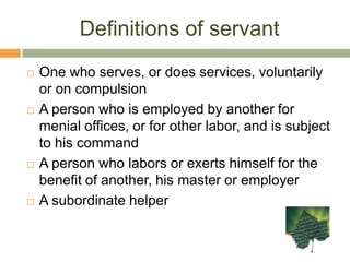 205 servant leadership by robert greenleaf | PPTX