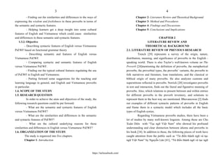 Luận văn Linguistic features of proverbs expressing wisdom and ...