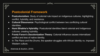 Cultural Dissonance in Gabriel Okara’s 'Piano and Drums' : A ...