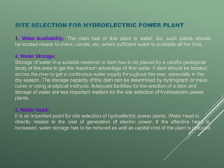 Hydel Power Plant - A detailed presentation | PPTX
