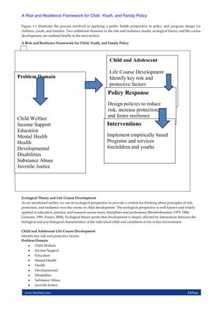 A Risk and Resilience Framework for Child, Youth, and Family Policy | PDF