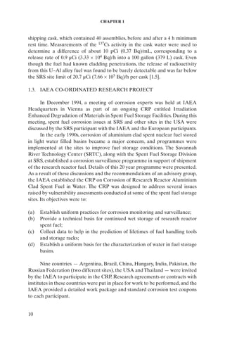 Corrosion Of Research Reactor Aluminium Clad Spent Fuel In Water ...