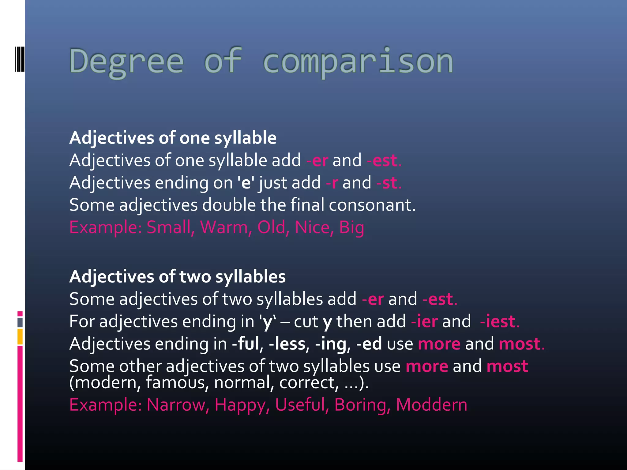 adjectives | PPT