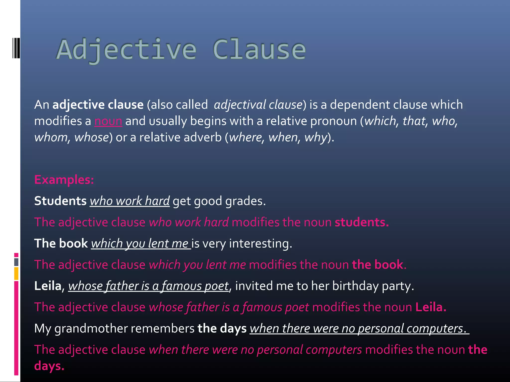 adjectives | PPT