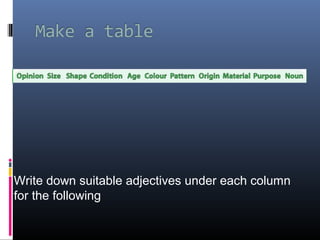 adjectives | PPT