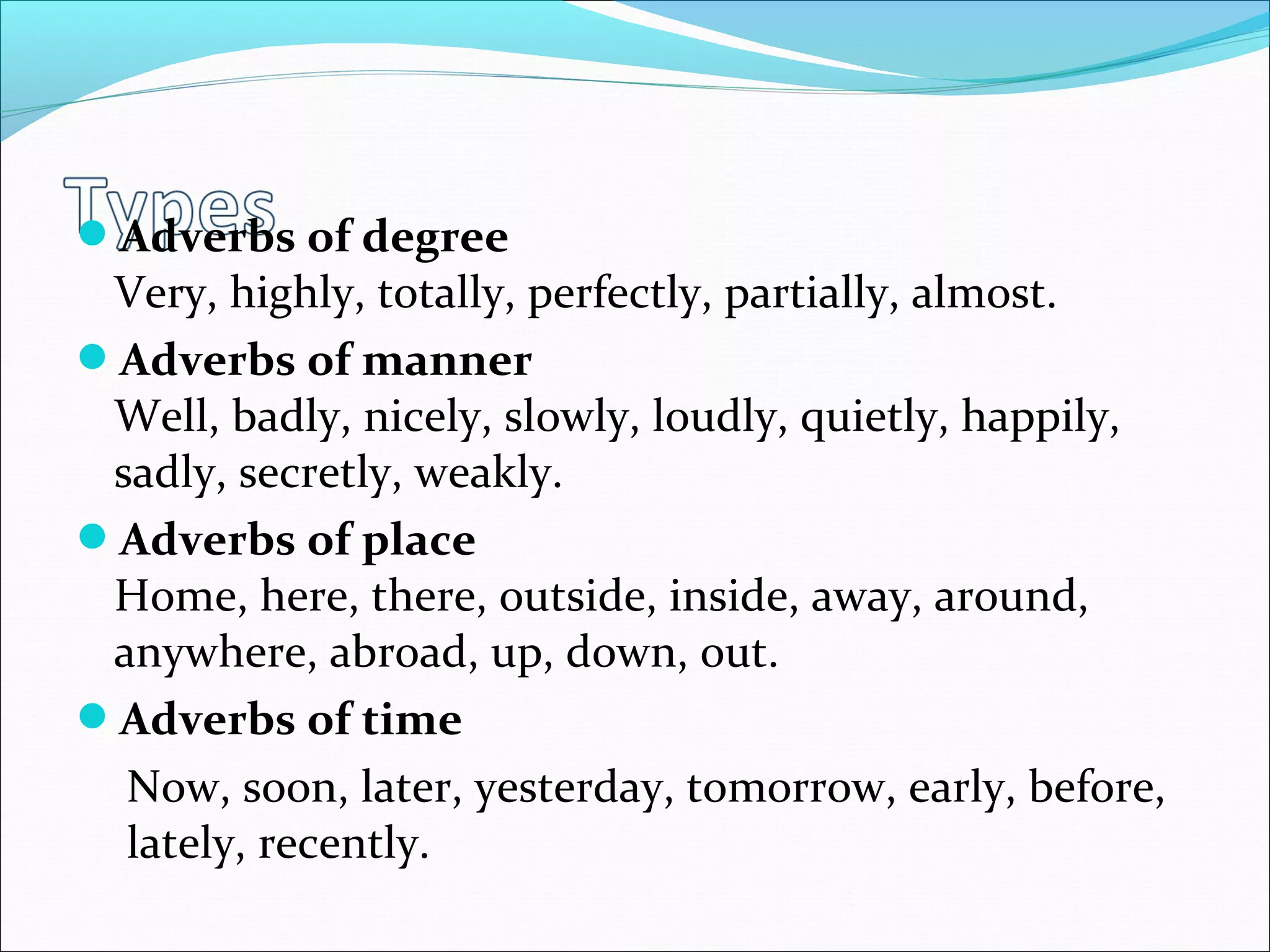 adverbs | PPT