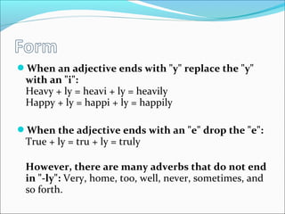 adverbs | PPT
