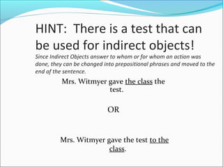 parts of a sentence | PPT