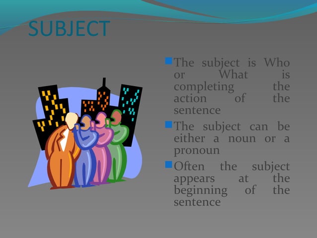 parts of a sentence | PPT | Programming Languages | Computing