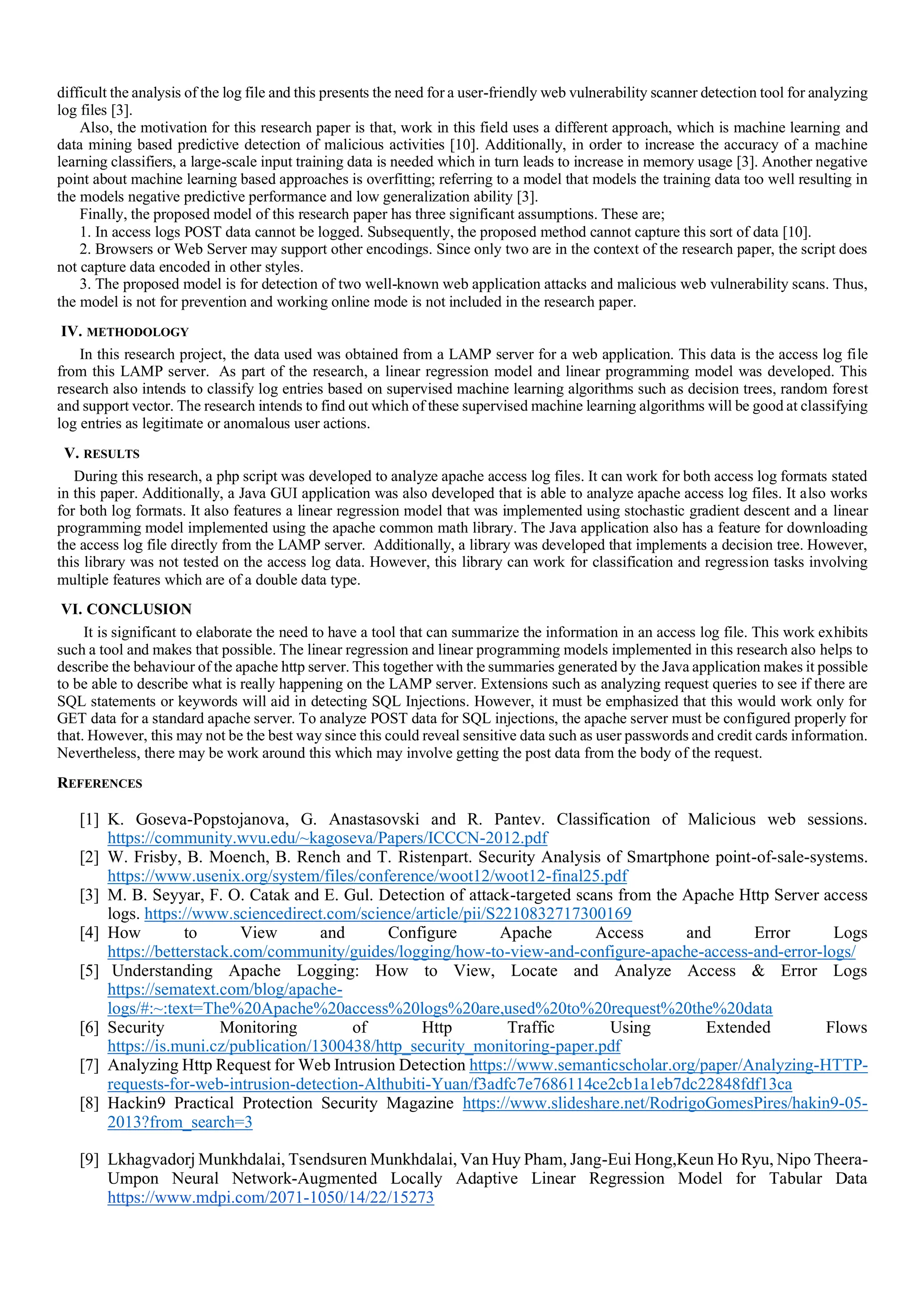 Building an Anomaly Intrusion Detection System for Web Apps Hosted on a ...